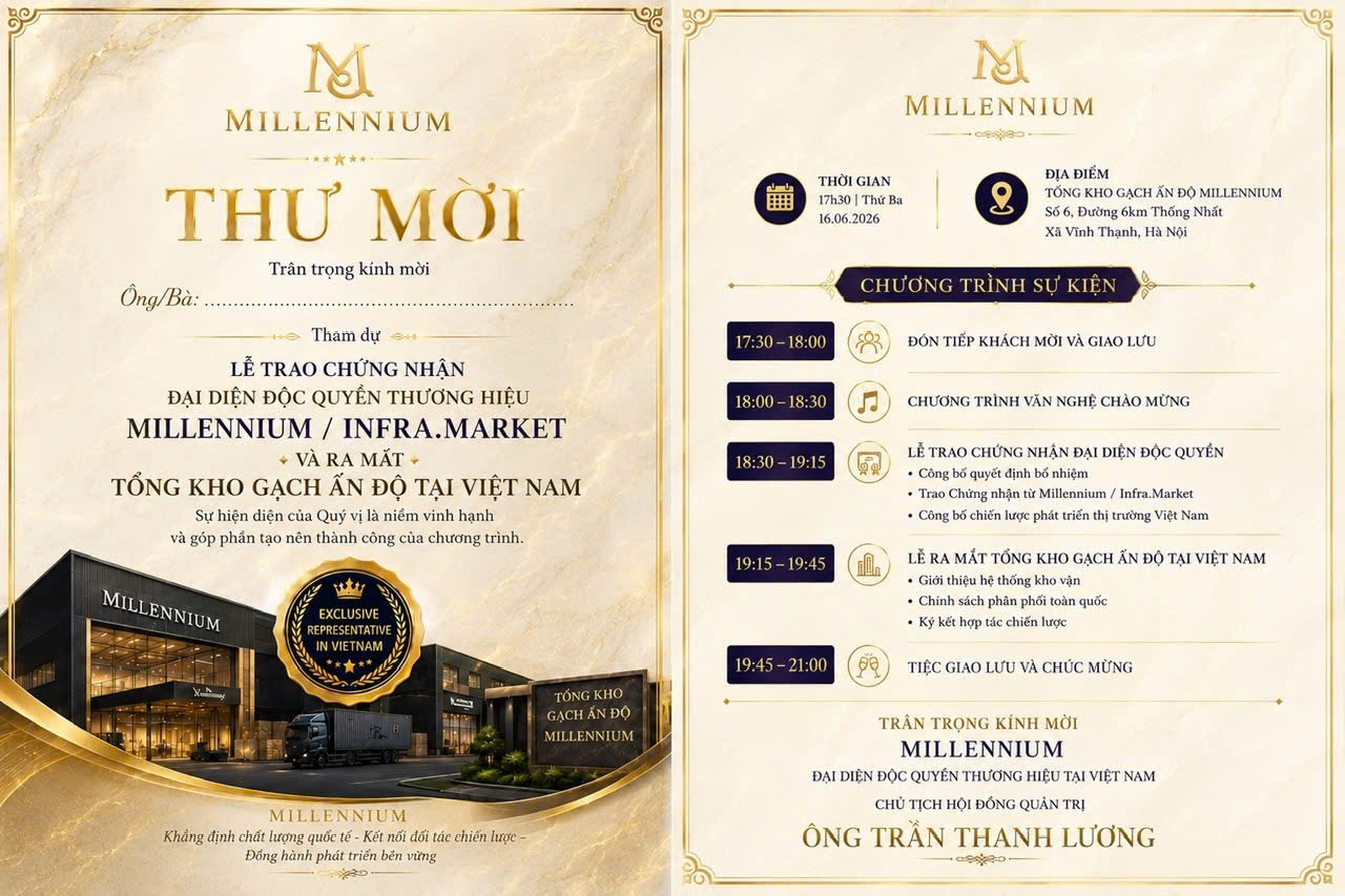 Tập đoàn Millennium Ấn Độ ra mắt đại diện độc quyền thương hiệu và Tổng ...